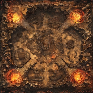 110+ Demonic Hell Maps Bundle, Dungeons and Dragons, Dnd Battlemaps ...