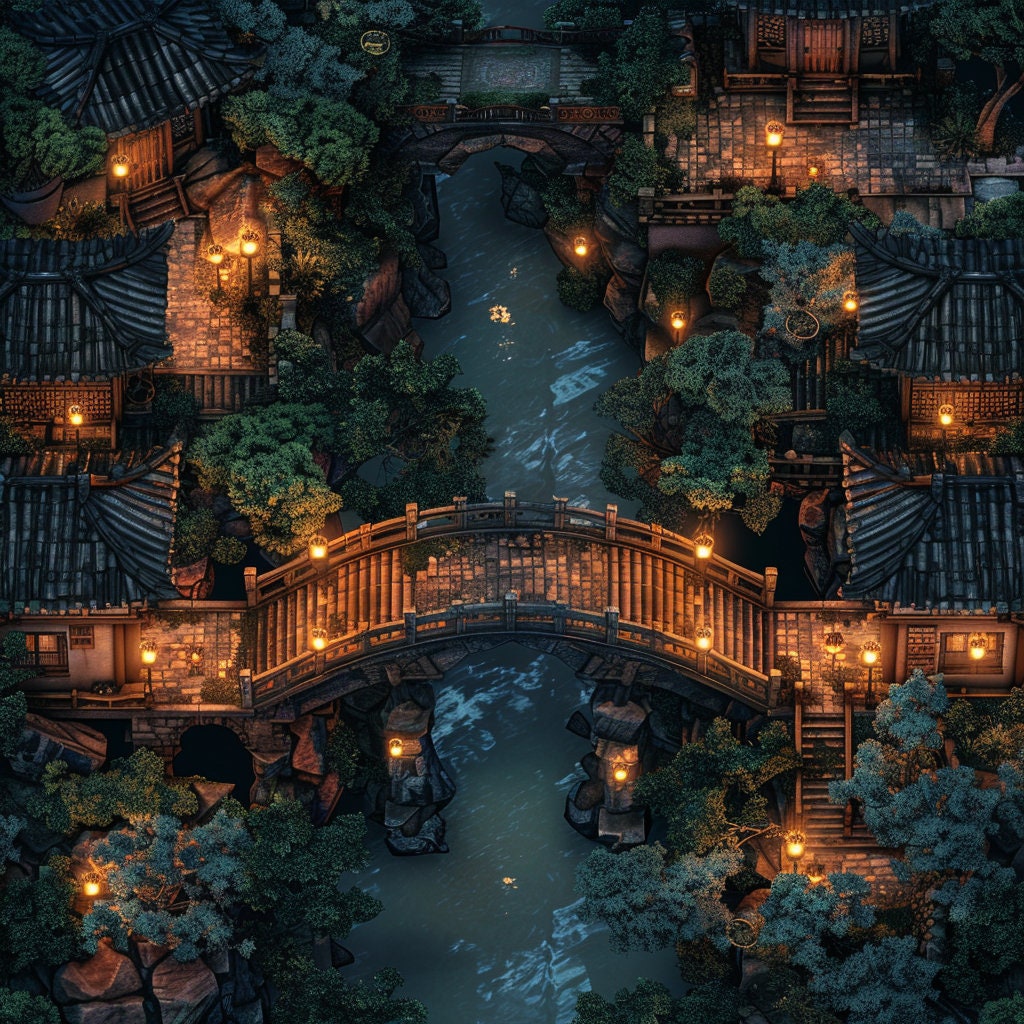 130+ Asia Themed RPG Maps Bundle, Dungeons and Dragons, RPG, Iso, High ...