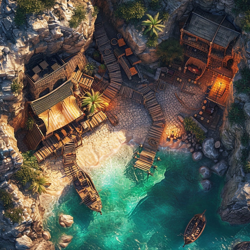 120 Pirate RPG Maps Bundle, Dungeons and Dragons, RPG, Iso, High Detail ...