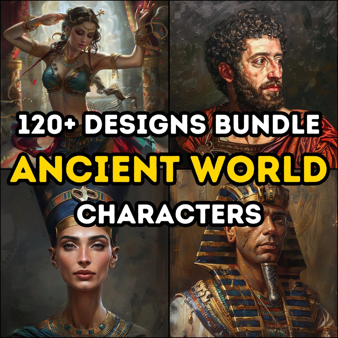Ancient World Character Design Bundle Pack, Mythical History, DND RPG ...