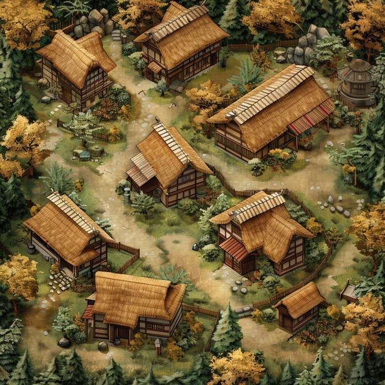 130+ Asia Themed RPG Maps Bundle, Dungeons and Dragons, RPG, Iso, High ...