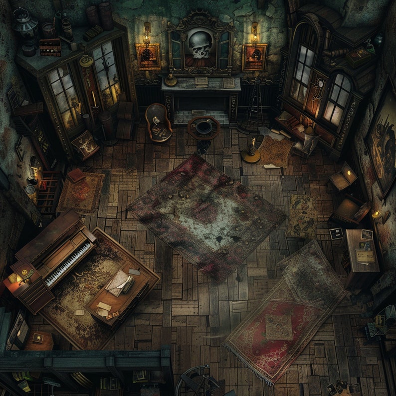 180+ Lovecraftian Horror RPG Maps Bundle, Dungeons and Dragons, Dnd ...