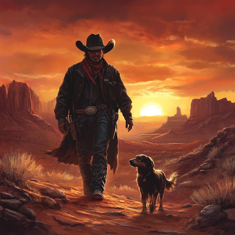 130+ Western Old American Character Design Bundle, Digital Art, Cowboys ...