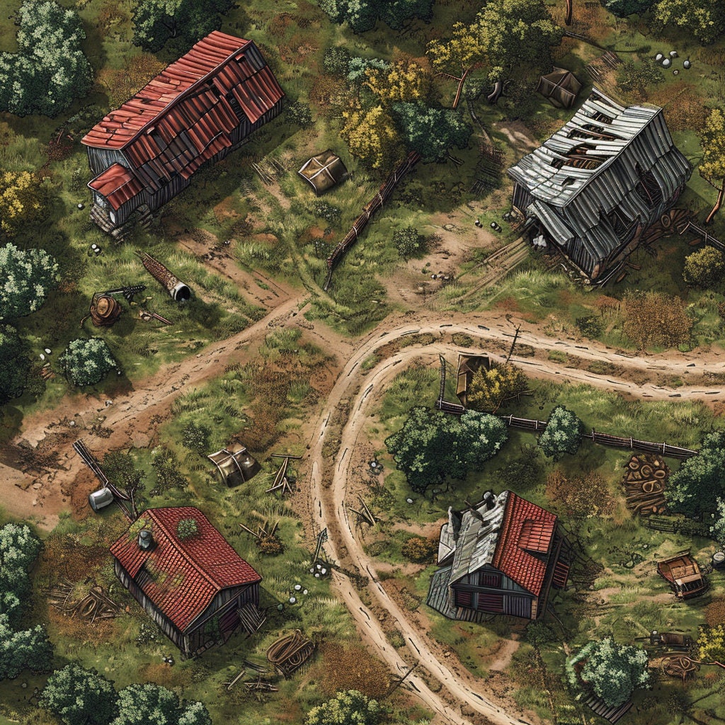 200 Apocalyptic RPG Maps Bundle, Dungeons and Dragons, Role Playing ...