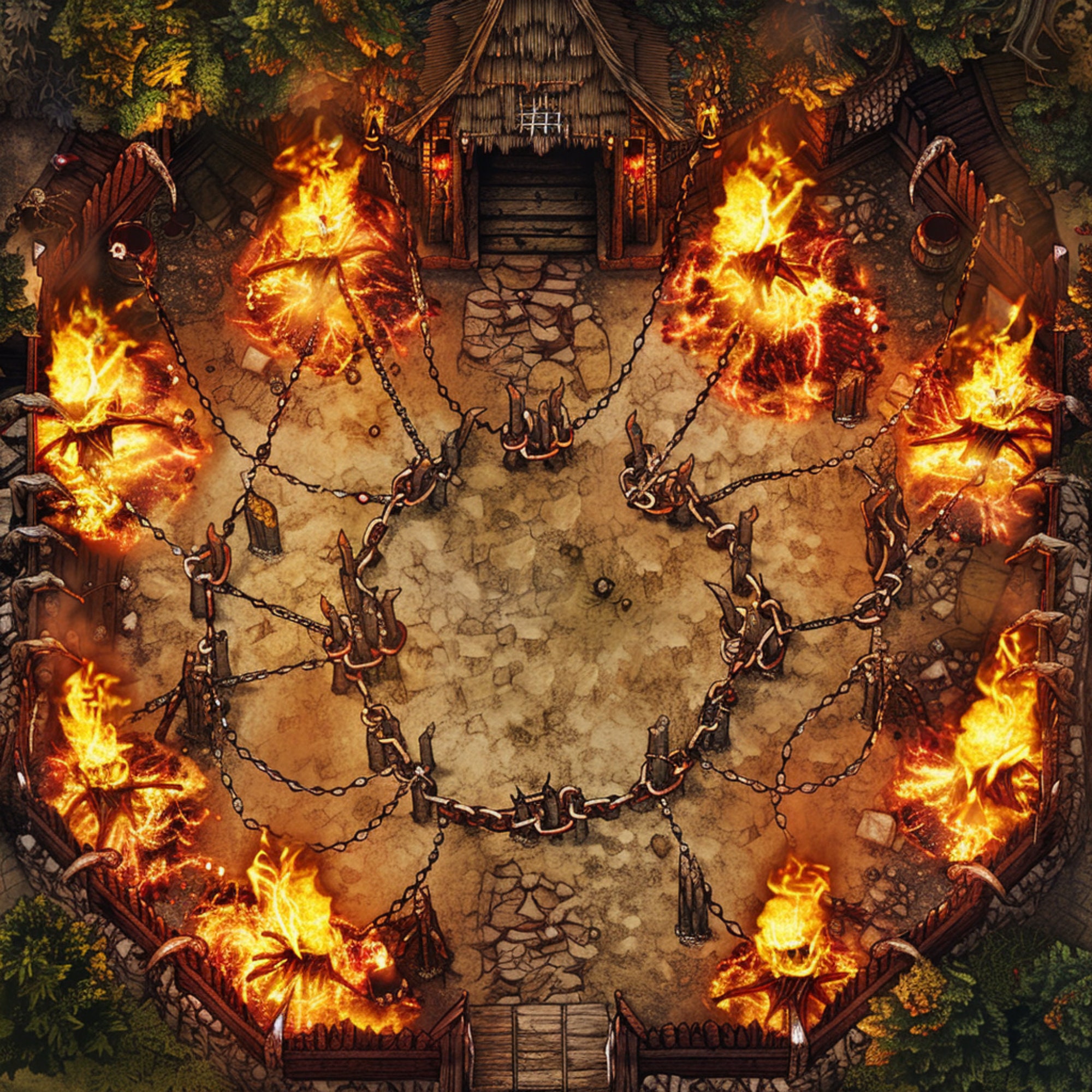 110+ Demonic Hell Maps Bundle, Dungeons and Dragons, Dnd Battlemaps ...