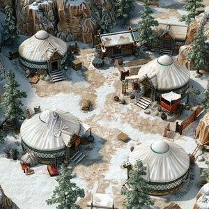 130+ Asia Themed RPG Maps Bundle, Dungeons and Dragons, RPG, Iso, High ...