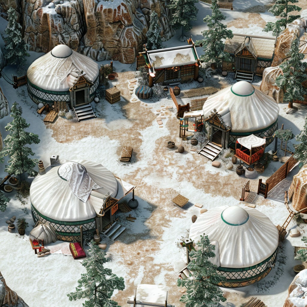 130+ Asia Themed RPG Maps Bundle, Dungeons and Dragons, RPG, Iso, High ...