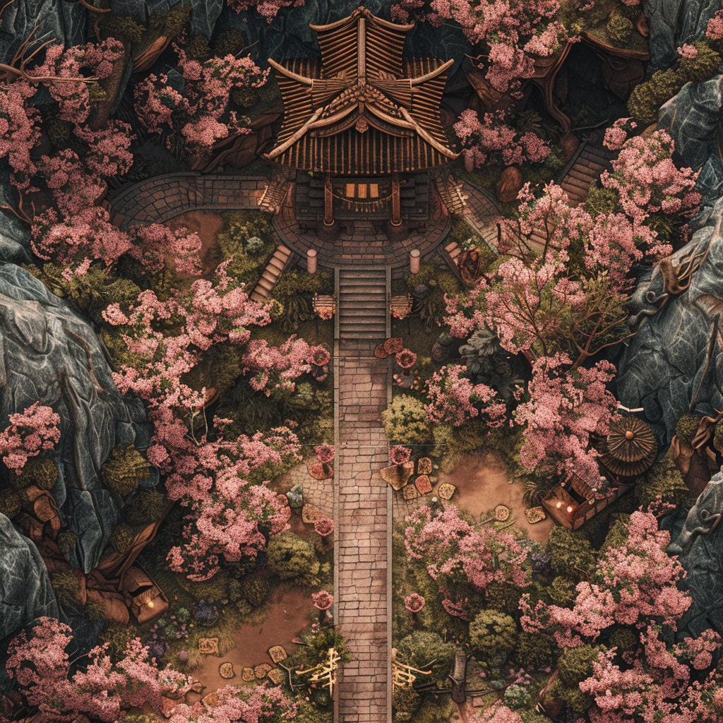 130+ Asia Themed RPG Maps Bundle, Dungeons and Dragons, RPG, Iso, High ...