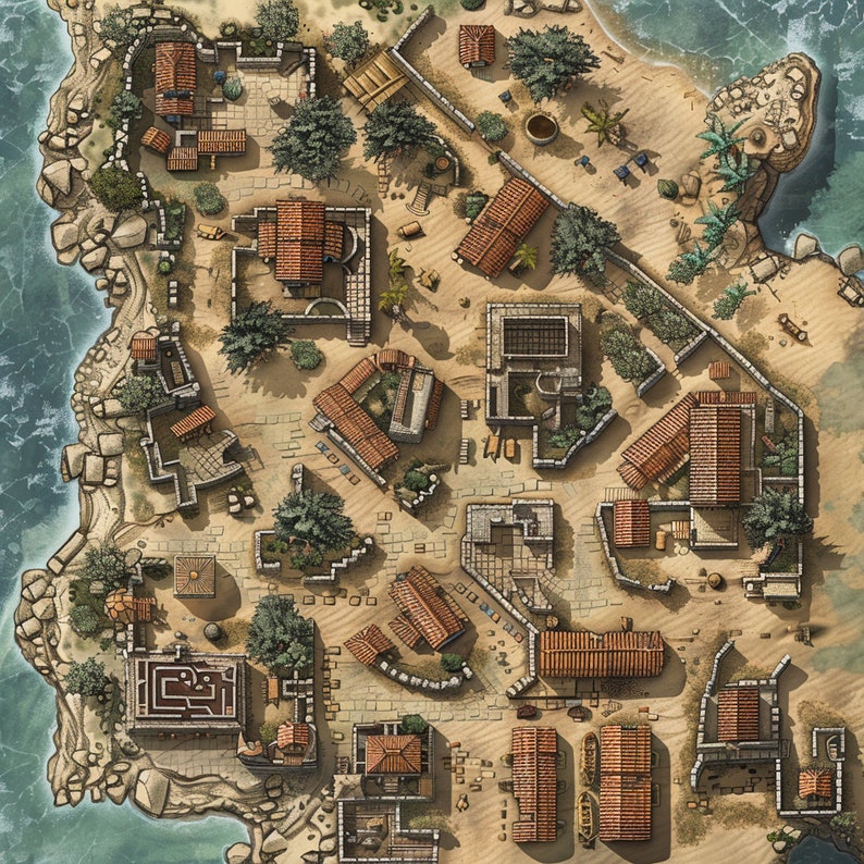 160+ Ancient Greece Themed RPG Maps Bundle, Dungeons and Dragons, RPG ...