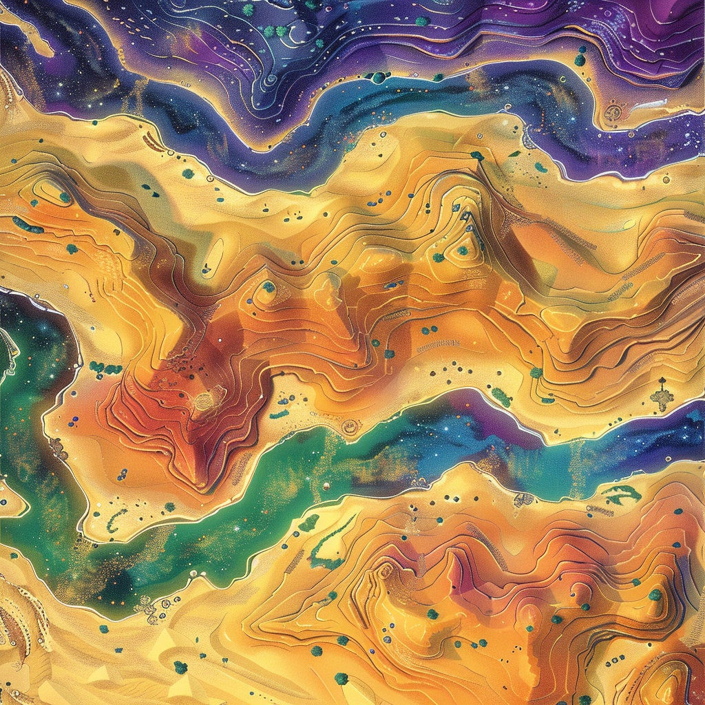 100+ Weird Psychedelic Maps Bundle, Dungeons and Dragons, RPG ...