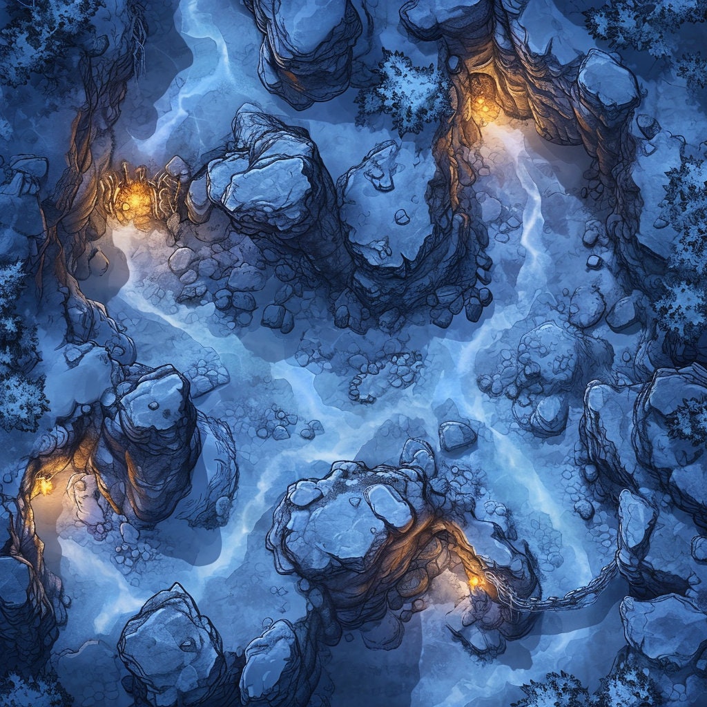 150 Ice-themed RPG Maps Bundle, Dungeons and Dragons, RPG, Iso, High ...