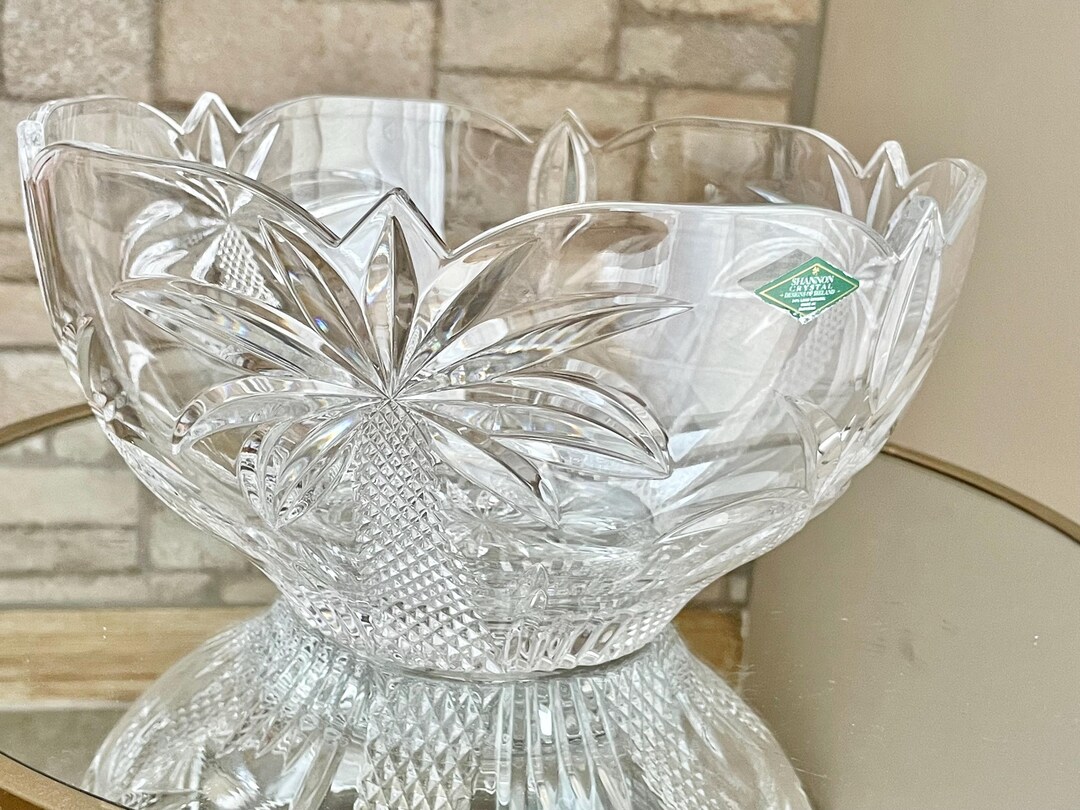 Shannon Palm Tree “designs of Ireland” Crystal 10.5” Centerpiece ...