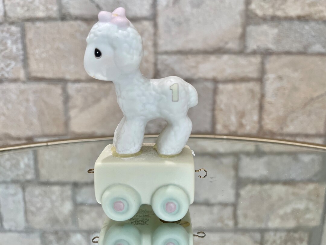 Precious Moments Birthday Circus Train Age 1 Porcelain Little Lamb ...