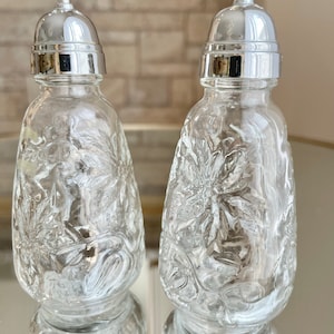 Princess House Fantasia Crystal Salt & Pepper Shakers Set W/chrome ...