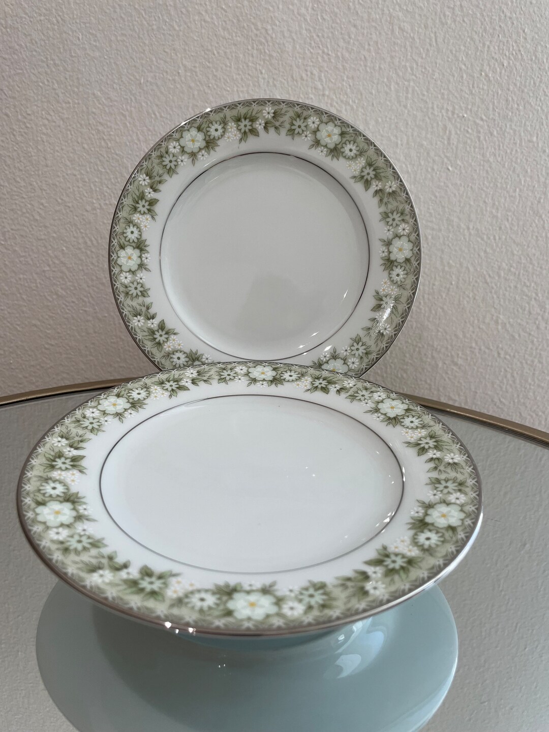Noritake (2) Dessert Bread Butter Plates 6.25" Princeton Pattern 6911 ...