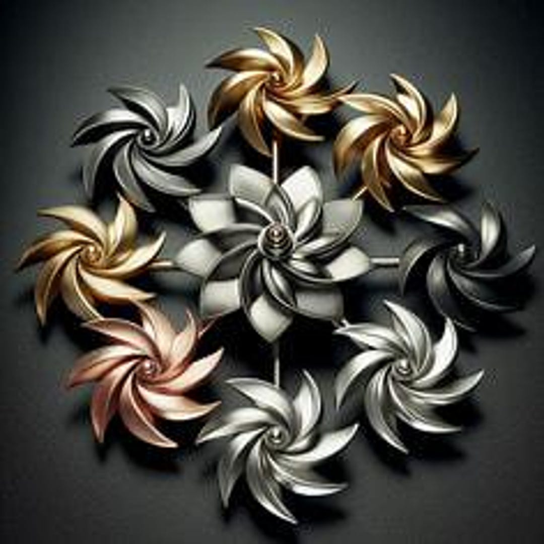 Metallic Pinwheels - Etsy