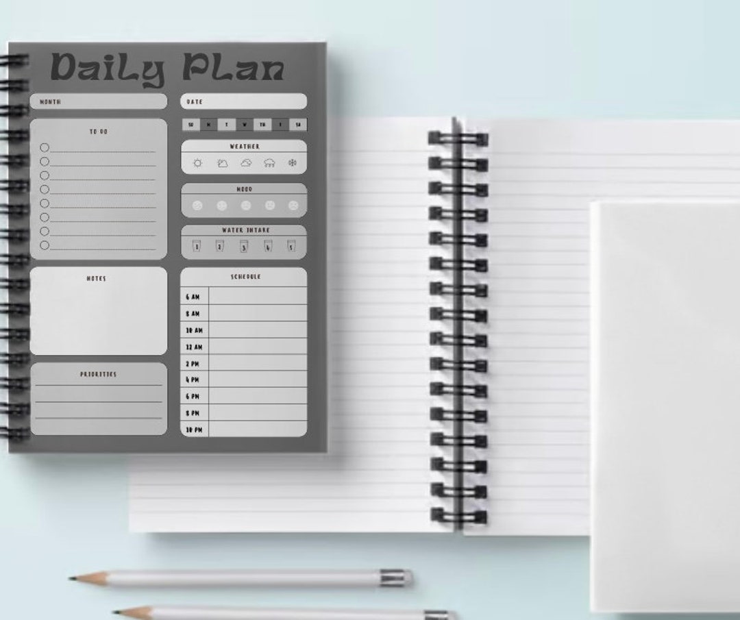 ADHD Daily Planner Printable Sleek Daily Planner - Etsy