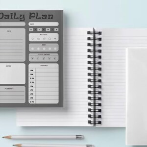 ADHD Daily Planner Printable Sleek Daily Planner - Etsy
