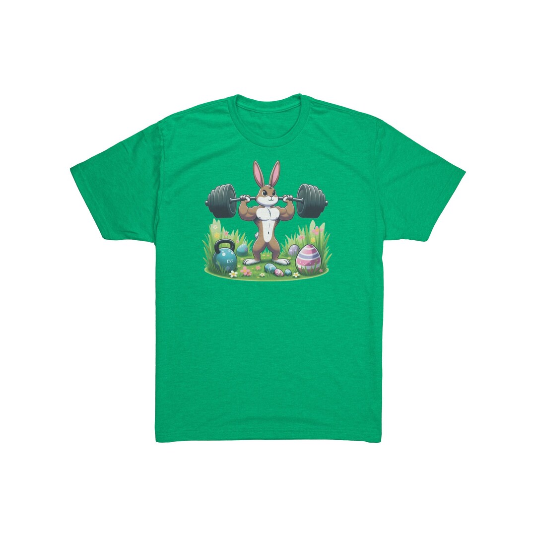Easter Bunny Back Squatting Crossfit Workout Shirt - Etsy