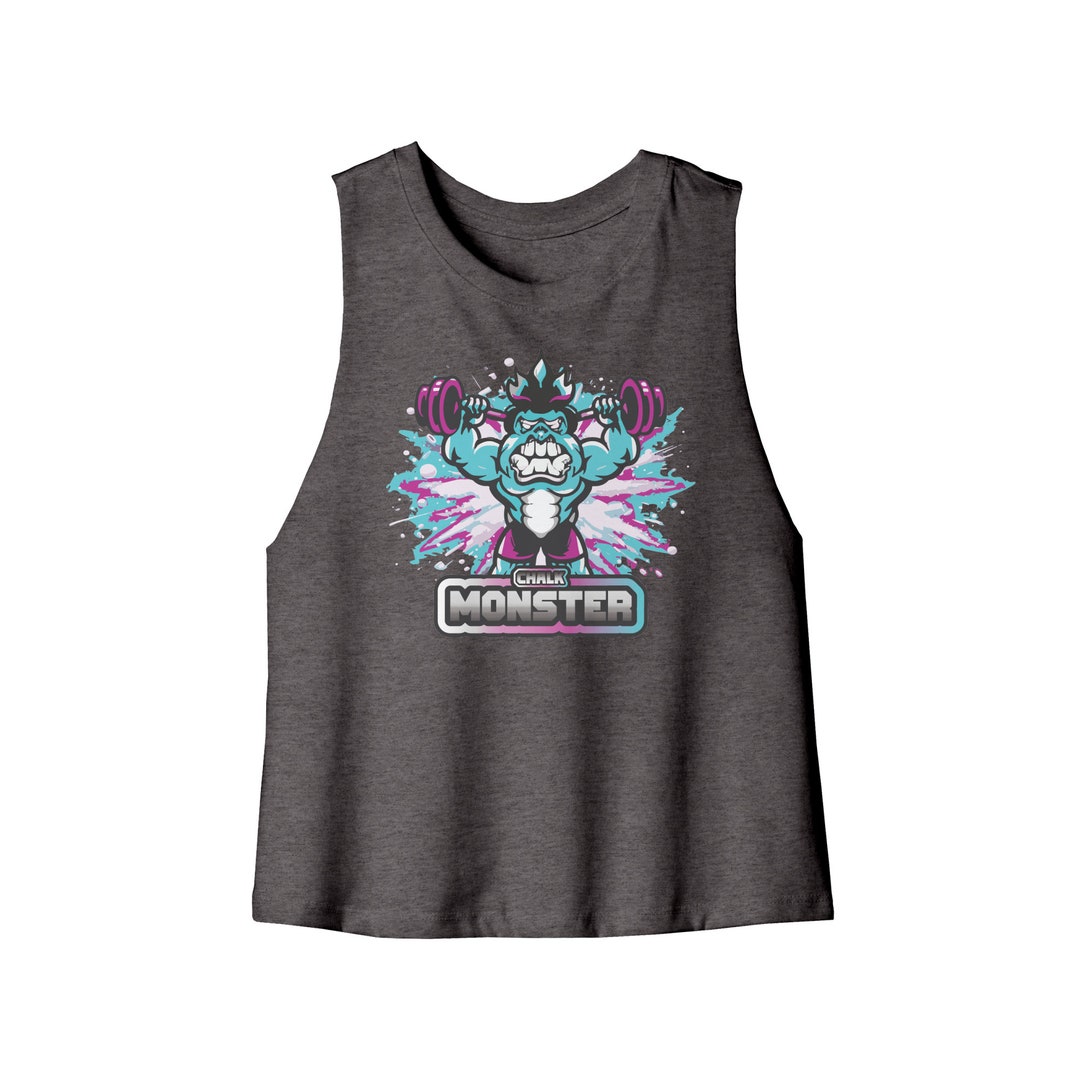 Chalk Monster Crossfit Workout Crop Tank - Etsy