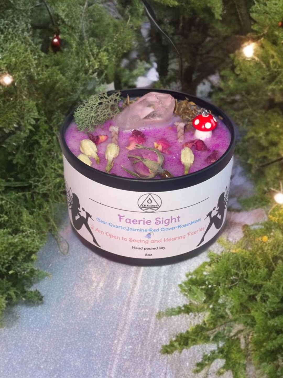 Faerie Sight- Fairy Candle, Fae Offering, Fairy Garden Candle, Fairy ...
