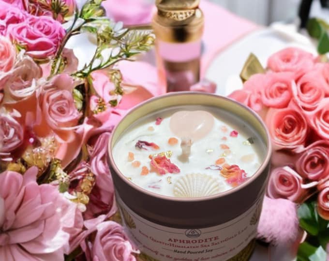 APHRODITE CANDLE, 4oz Intention Candle for Love, Beauty & Sensuality ...