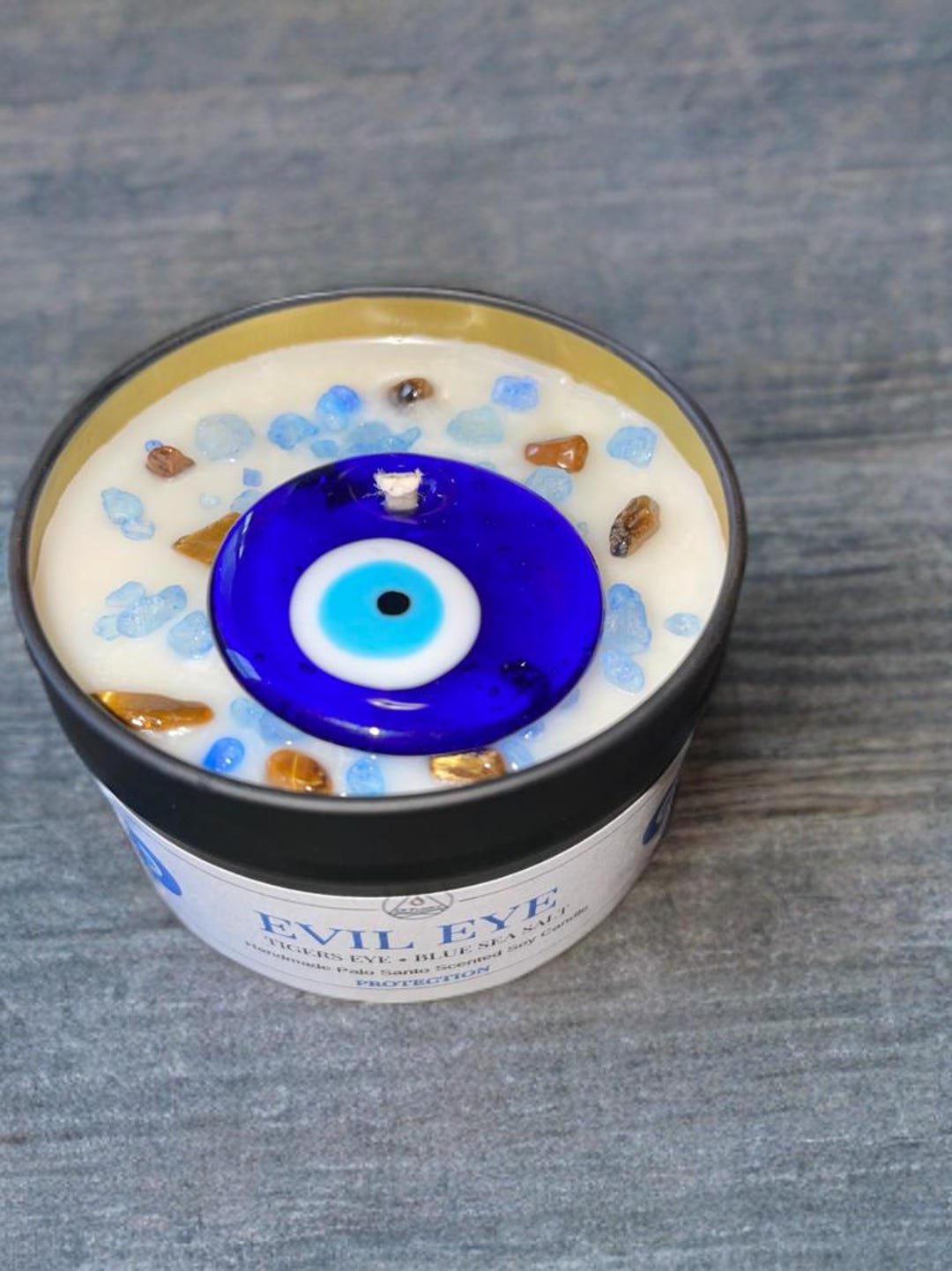 Evil Eye Candle, 4oz Evil Eye Protection Candle, Ward off Negativity ...