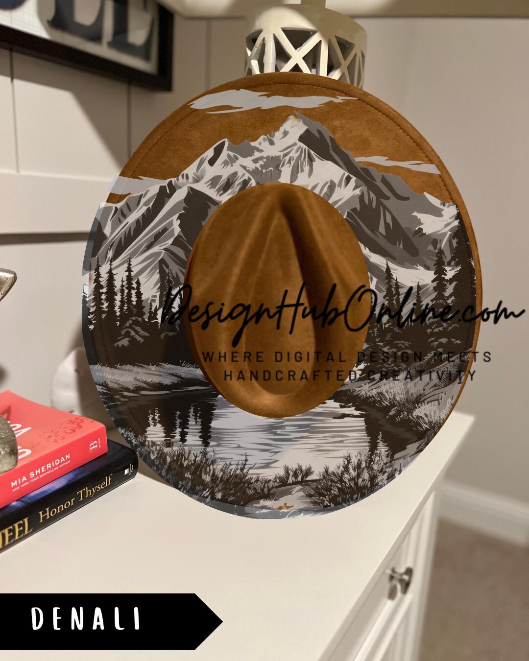 Denali National Park Hat Design - Wide Brim Laser and Hand-burn File - Etsy