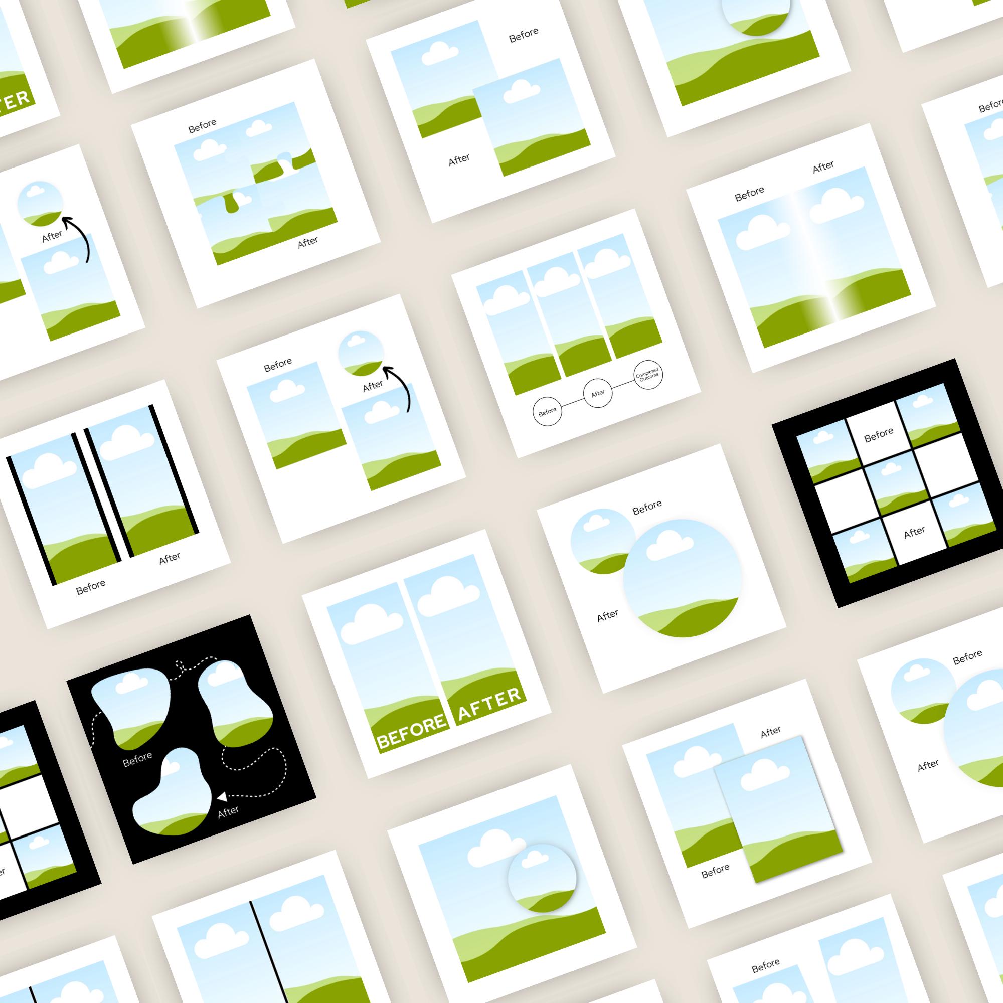 25 Before and After Instagram Templates Canva Editable for Coaches ...