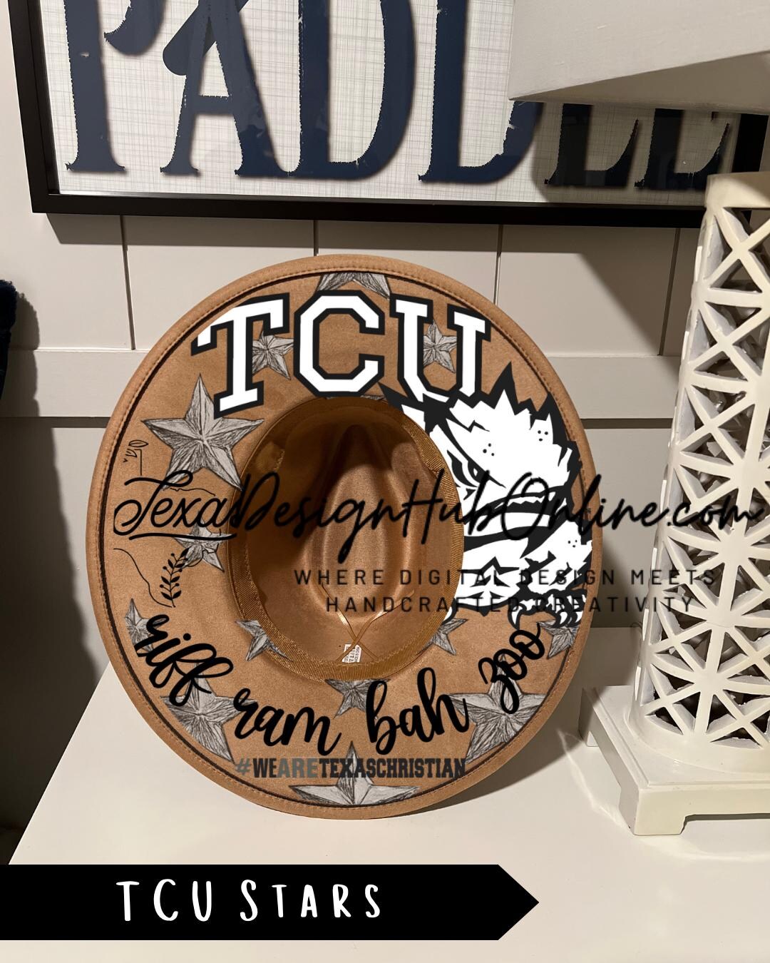 TCU Frogs Hat Design - Wide Brim Laser and Hand-burn File - Etsy