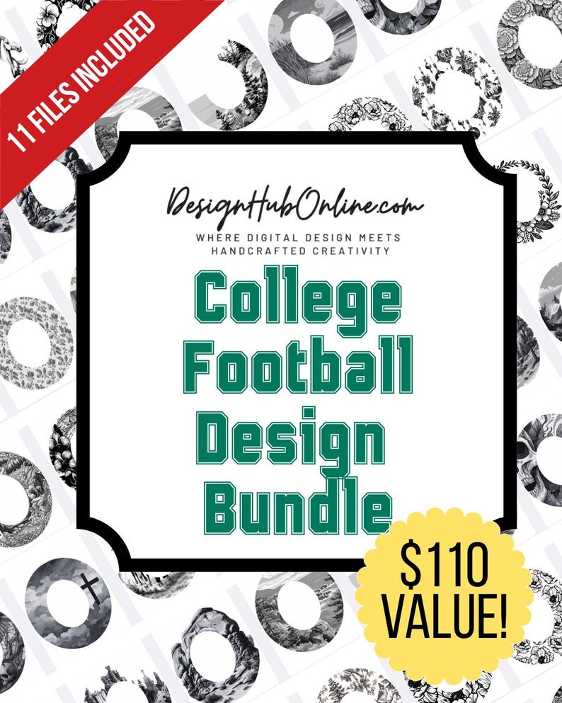 College Sports Hat Designs for Wide Brim Hats | Laser-ready Files - Etsy