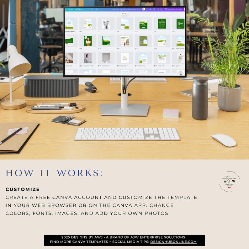 90 Nonprofit Social Media Canva Templates Editable Post Templates for ...