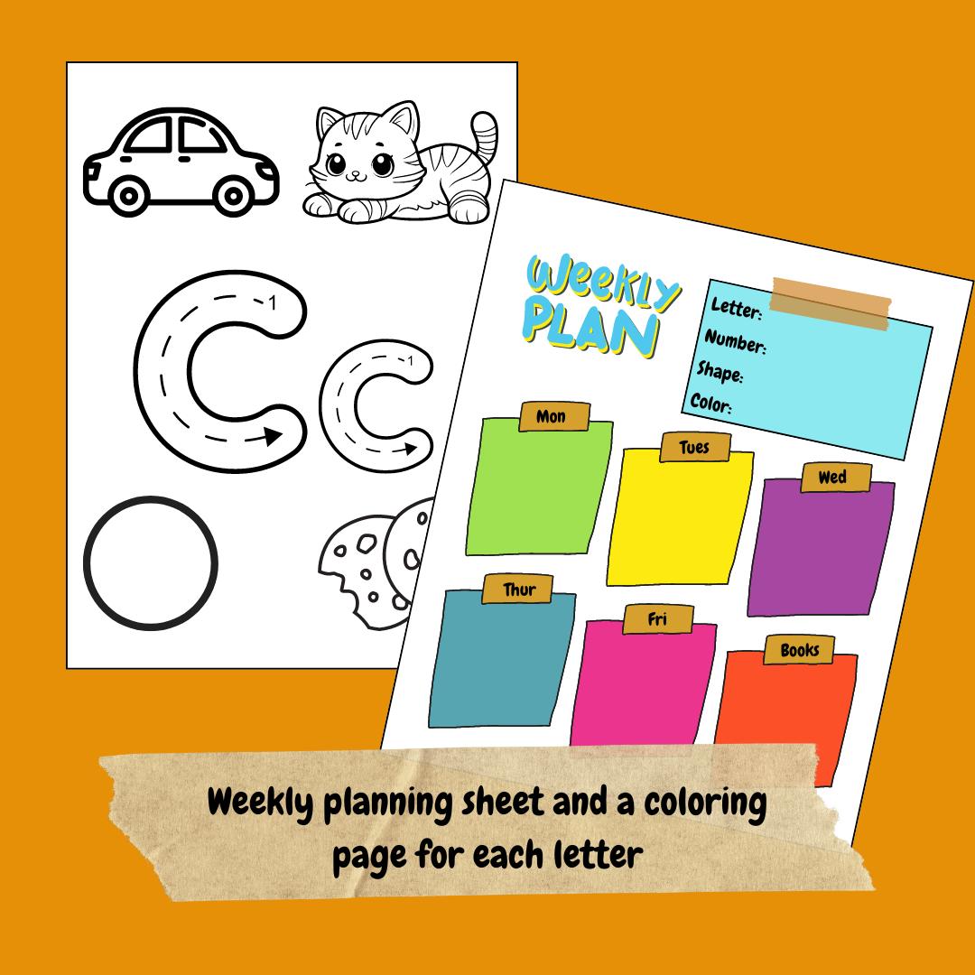 Letter of the Week Activity Plans - Etsy