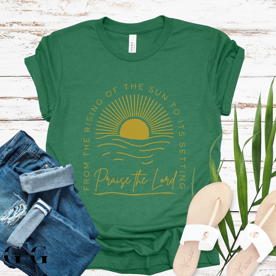 Psalm Tshirt for Christian Sun Shirt With Bible Verse Summer Chrisitian ...
