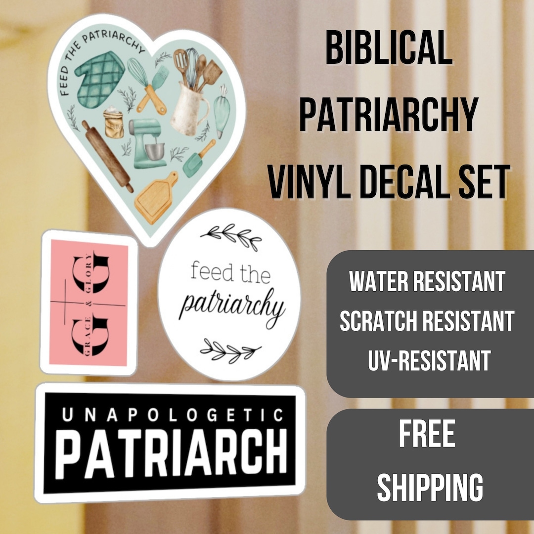 Biblical Patriarchy Vinyl Sticker Set Reformed Stickers Feed the ...
