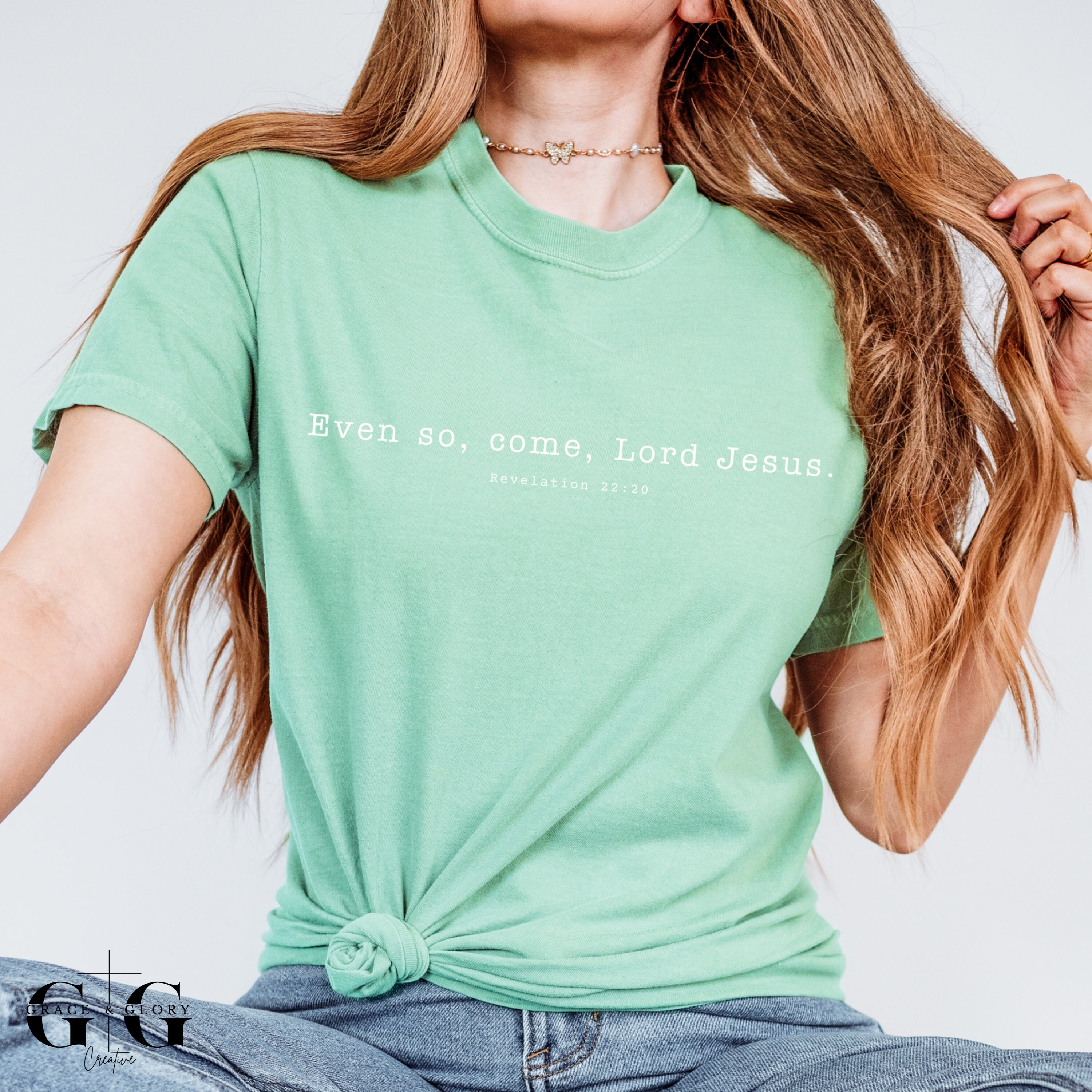 Come Lord Jesus T-shirt Minimal Christian Shirt Revelation Bible Gift ...