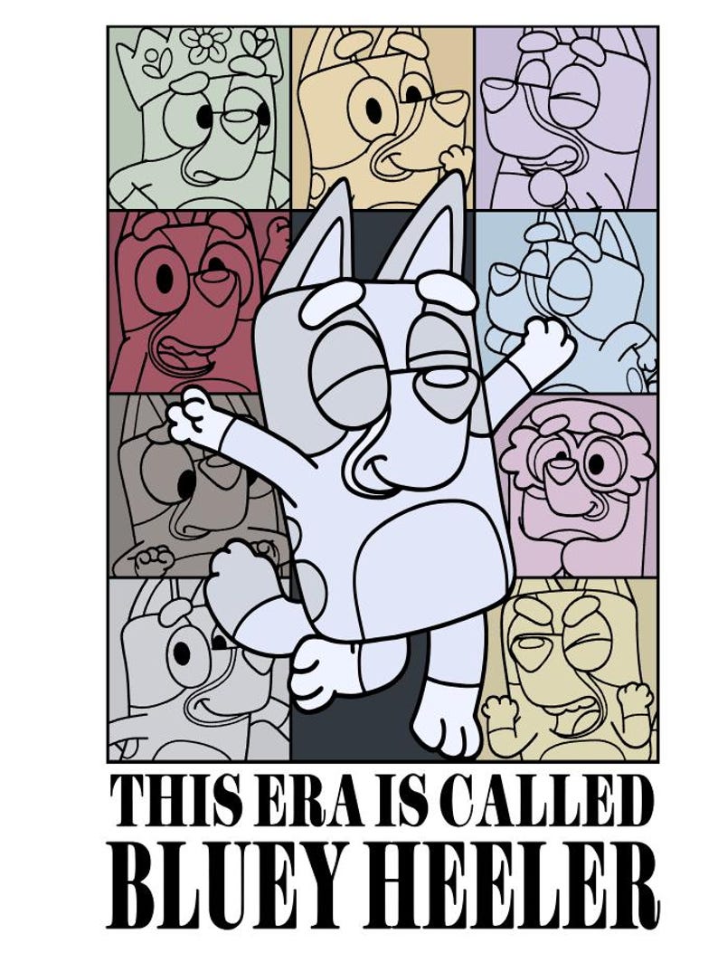 Bluey Era Png File - Etsy