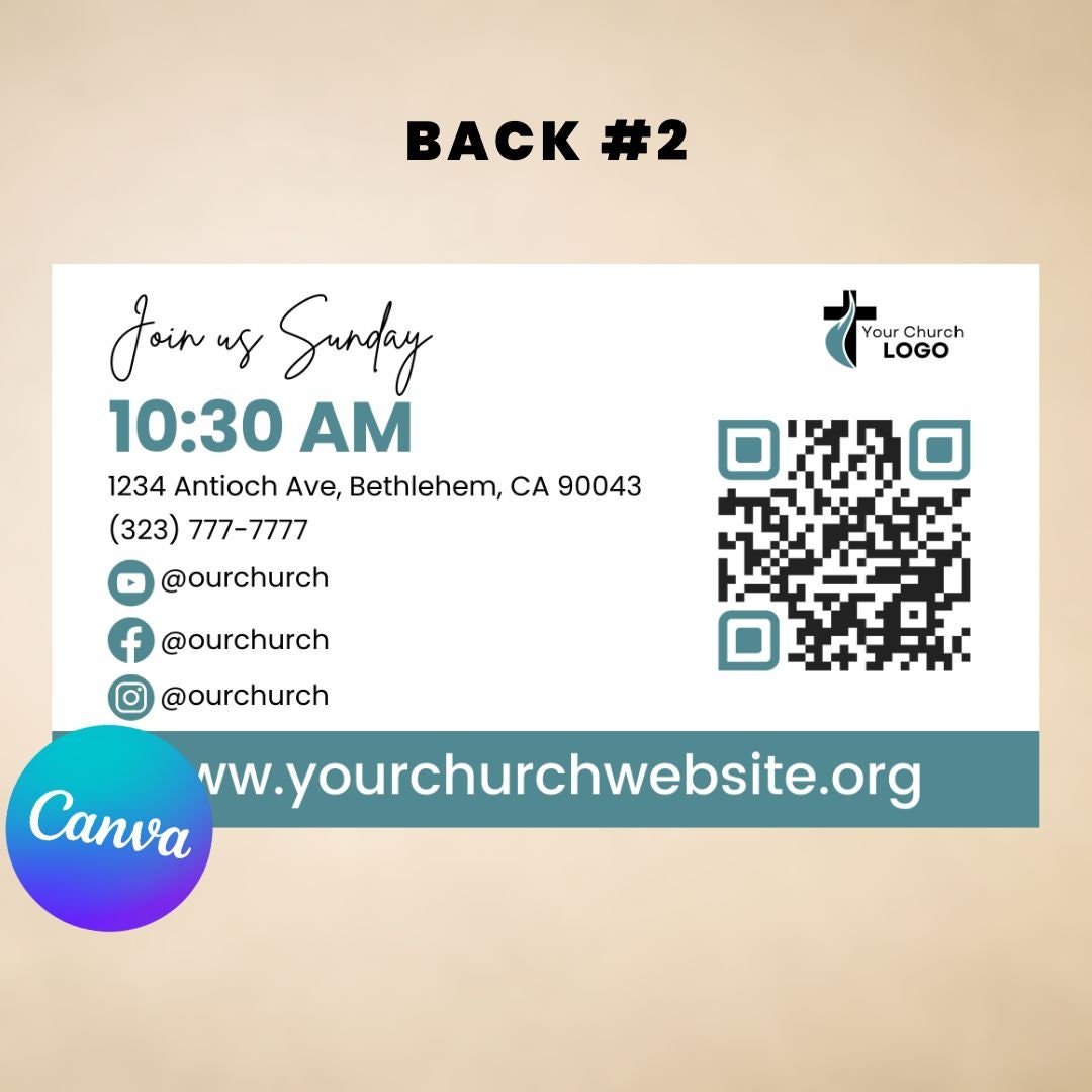 Church Invite Card - Etsy