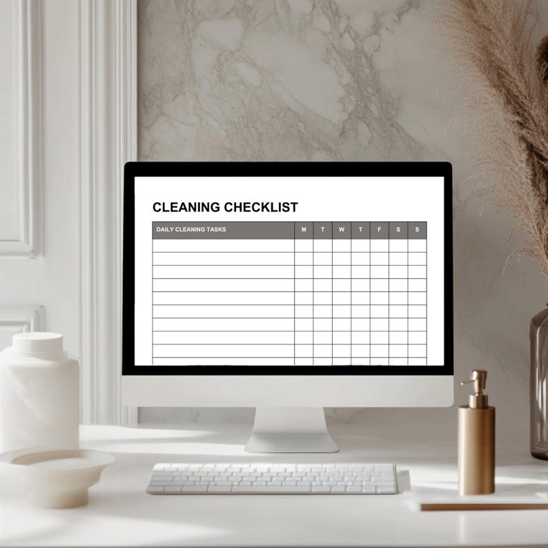 Cleaning Checklist | Printable Cleaning Planner | Housekeeping Template ...