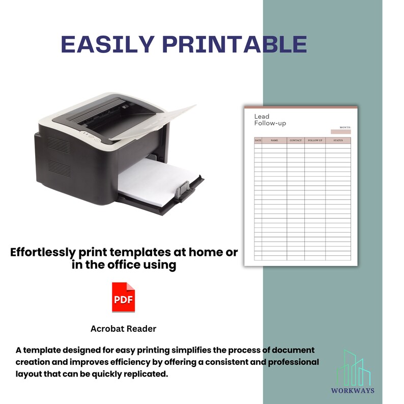 Lead Follow up | Clients Tracker | Customer Follow UPS | Printable ...