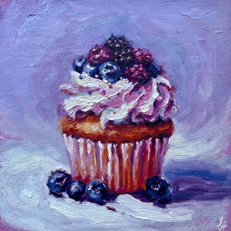 Original Cupcake Art - Etsy