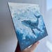 Humpback Whale Oil Painting Original Art Animals Artwork Marine Wall Decor Gifts for Him Small ...