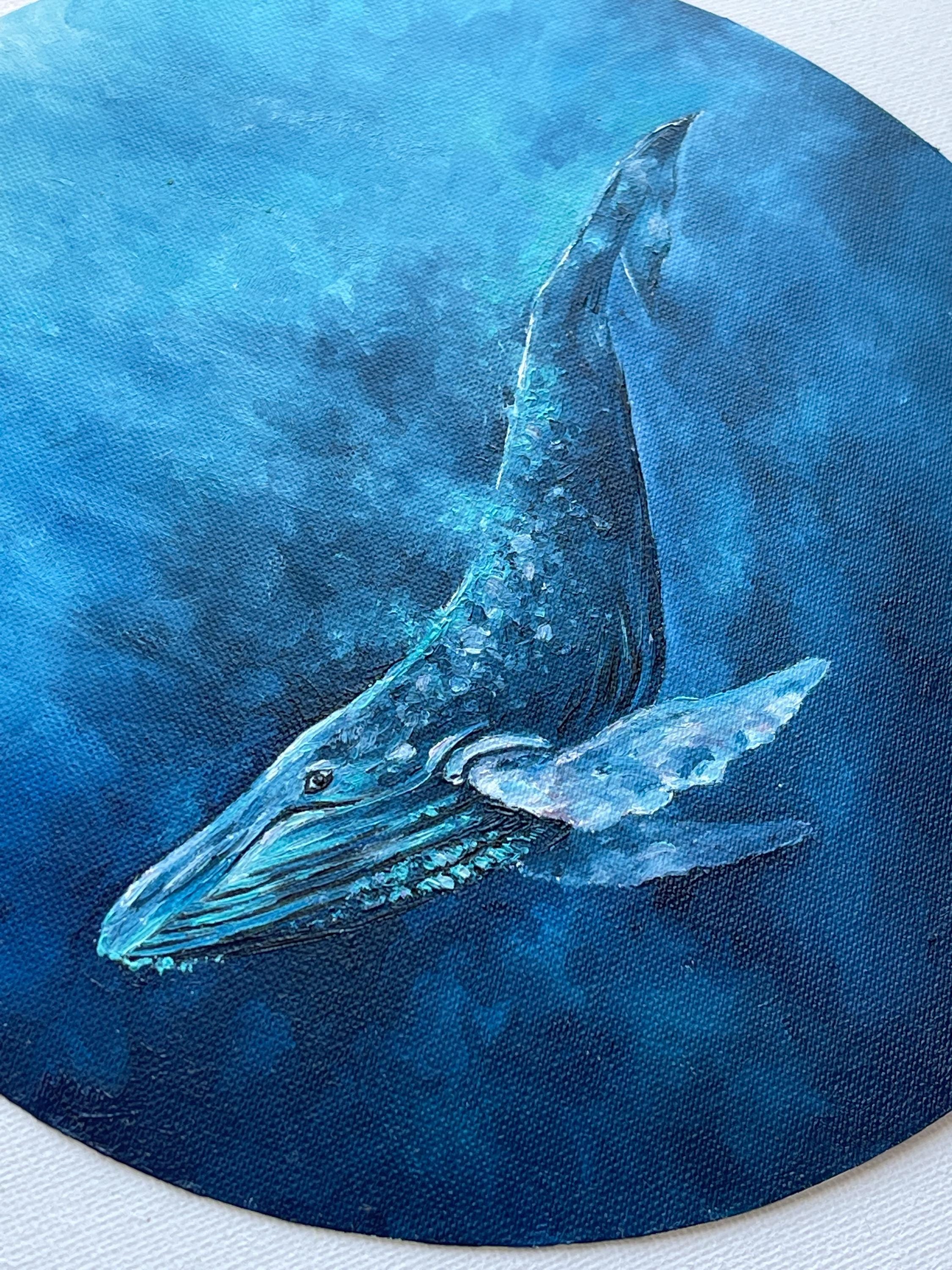 Humpback Whale Oil Painting Whale Original Art Animals Artwork Marine Wall Decor Gifts for Him ...