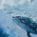 Humpback Whale Oil Painting Original Art Animals Artwork Marine Wall Decor Gifts for Him Small ...