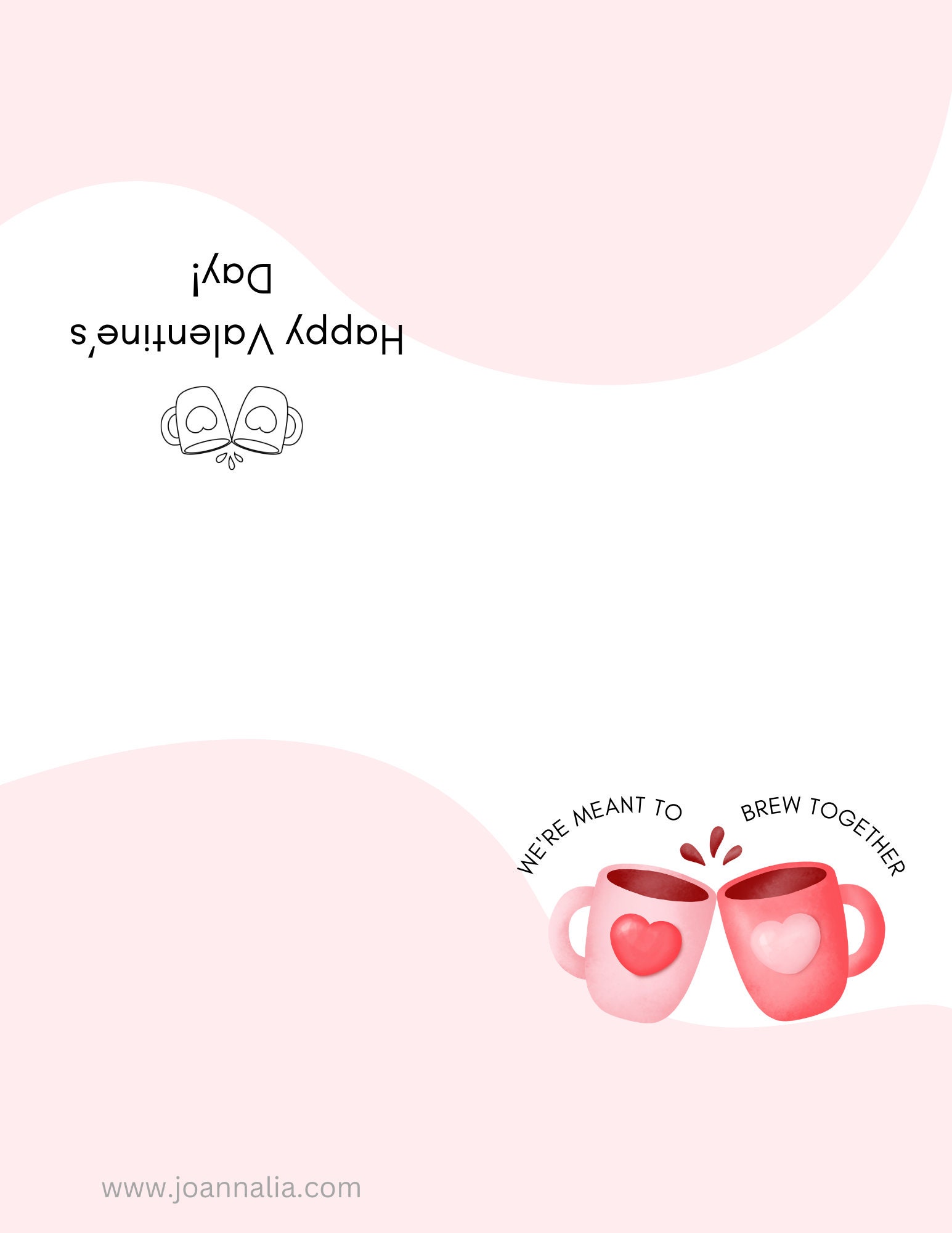 Printable PDF Valentine's Day Cards - Etsy