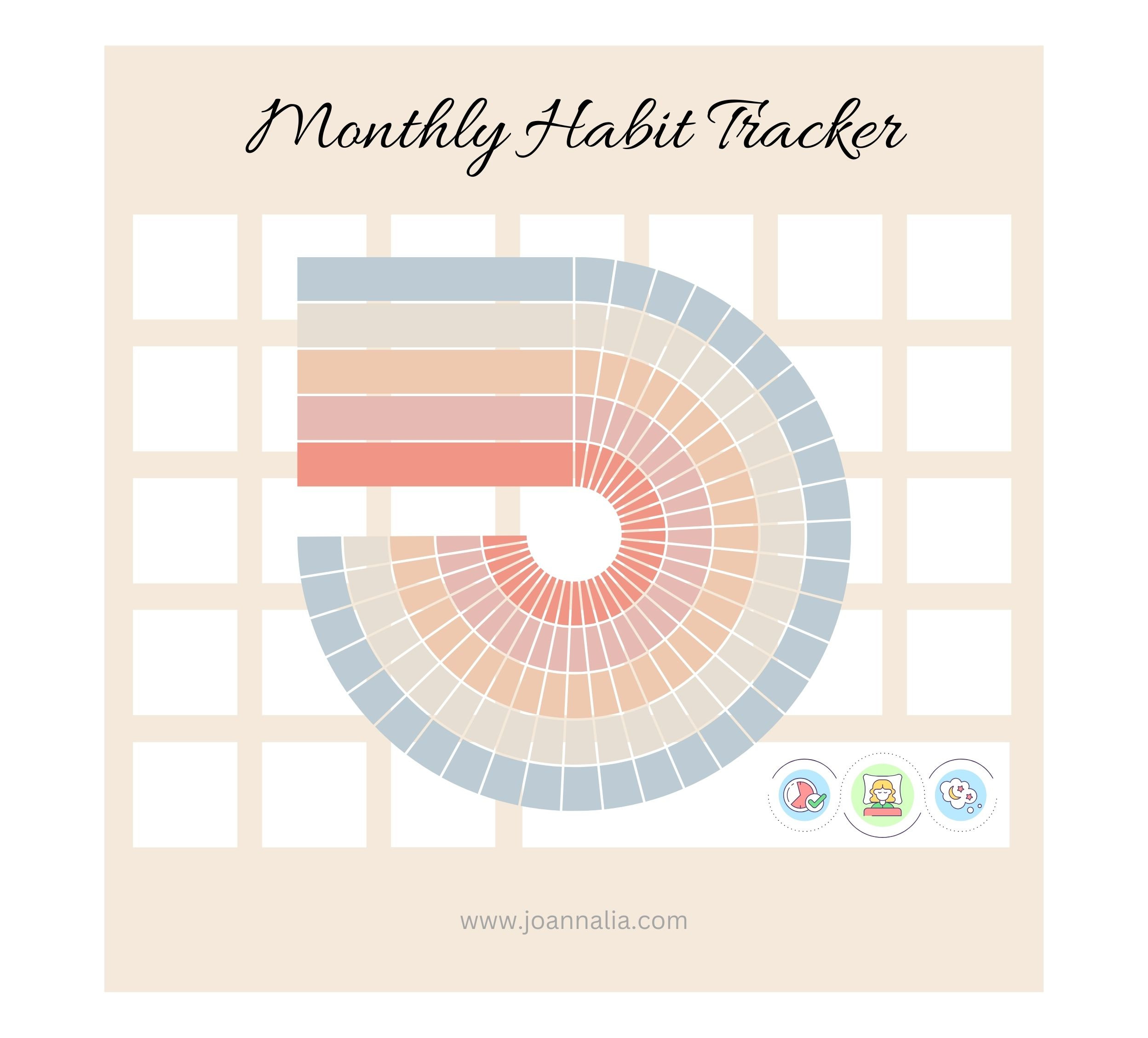 Custom Monthly Habit Tracker - Etsy