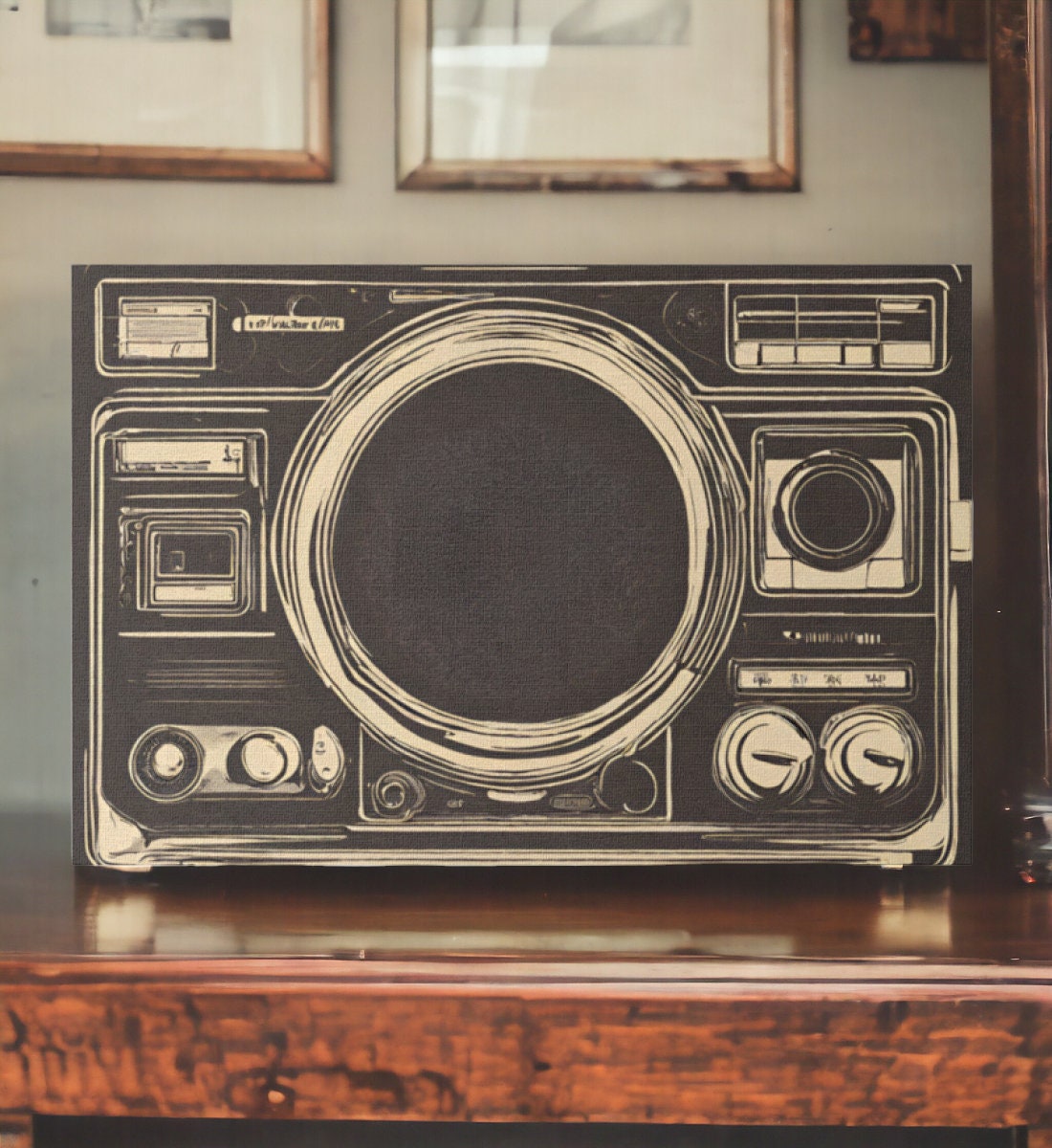 Retro Radio Poster - Etsy