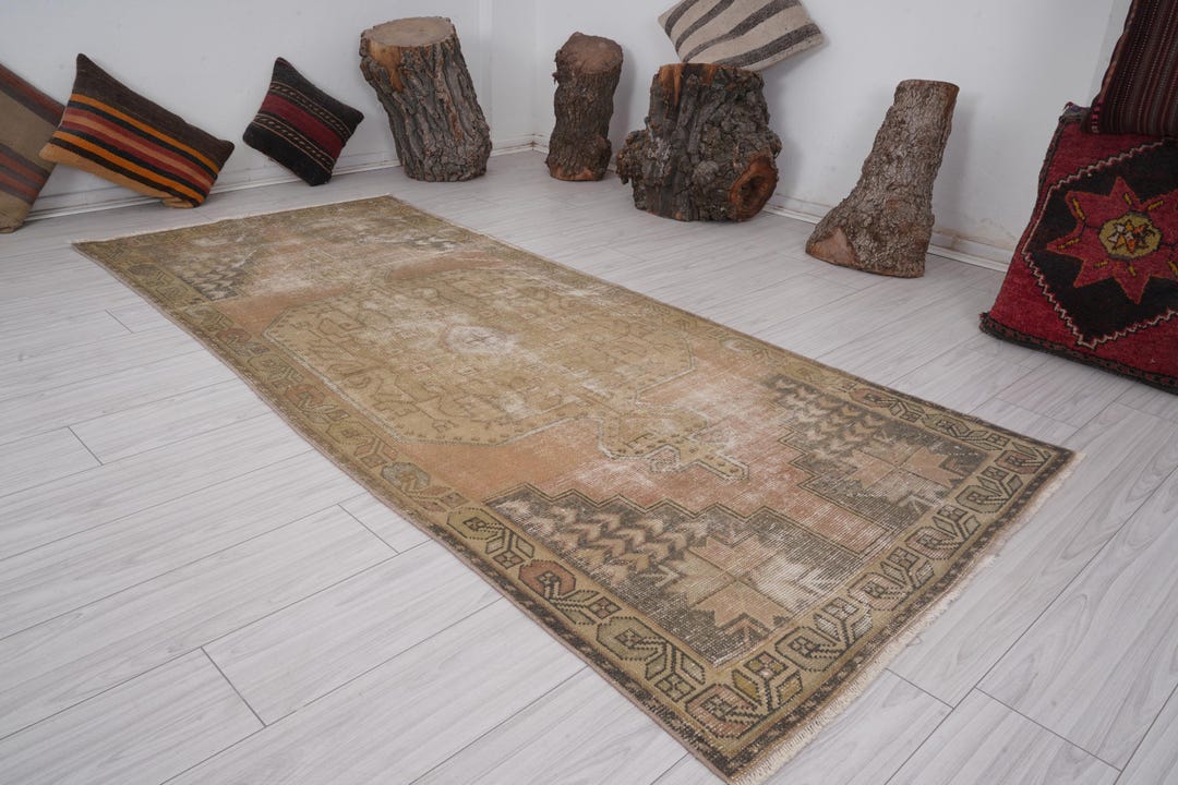 4x9 Runner,oushak Runner,vintage Runner Rug,turkish Runner 4x9,kitchen ...