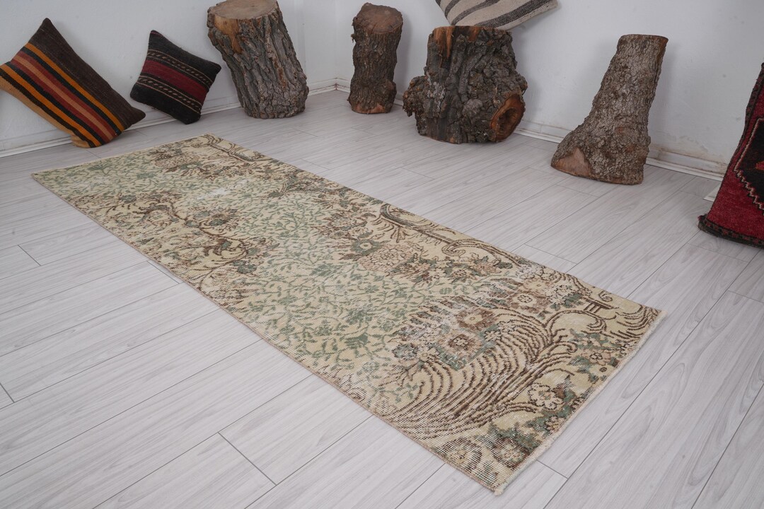 3x8 Runner,vintage Runner Rug,turkish Runner 3x8,handmade Wool Runner ...