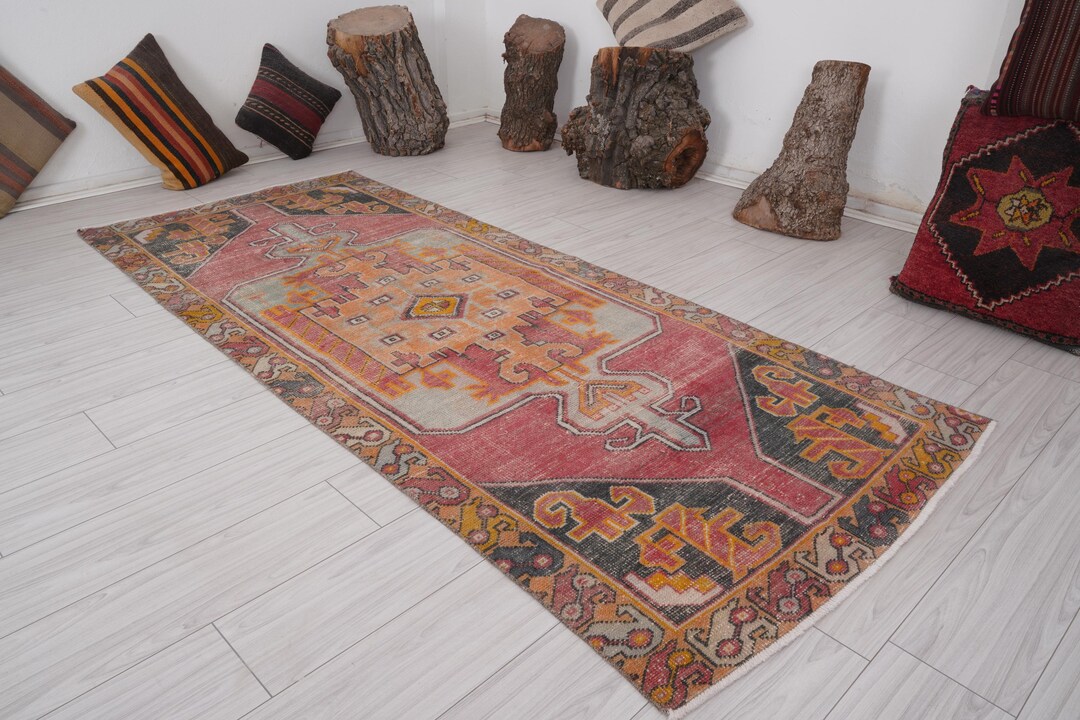 3x8 Runner,vintage Runner Rug,turkish Runner 3x8,handmade Wool Runner ...